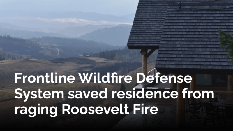 Frontline Wildfire Defense System: Protect Your Home from Wildfires